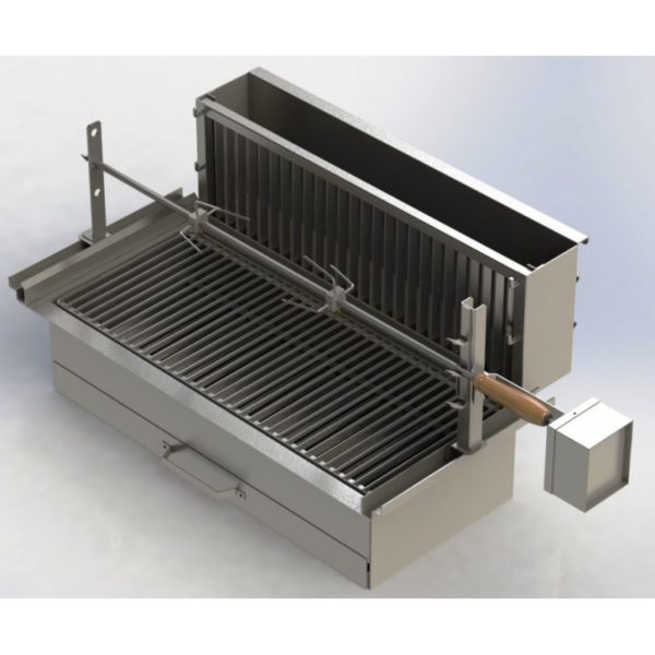 Barbecue Savy Série 500 Inox + Tournebroche + Grille Simple E514 - Liotec